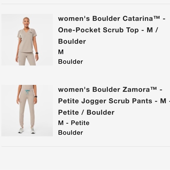 Figs | Other | Figs Womens Boulder Zamora Petite Jogger Scrub Pants Tan ...